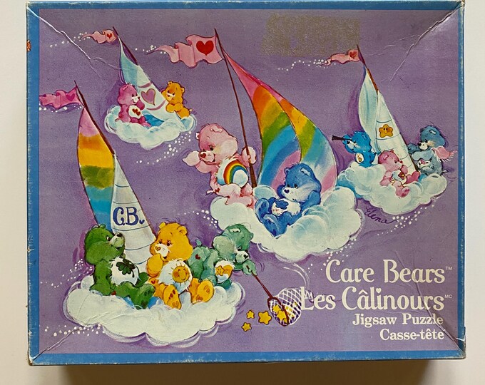 1980s Care Bears Puzzle COMPLETE Retro 80s Kids Games Parker Brothers ...