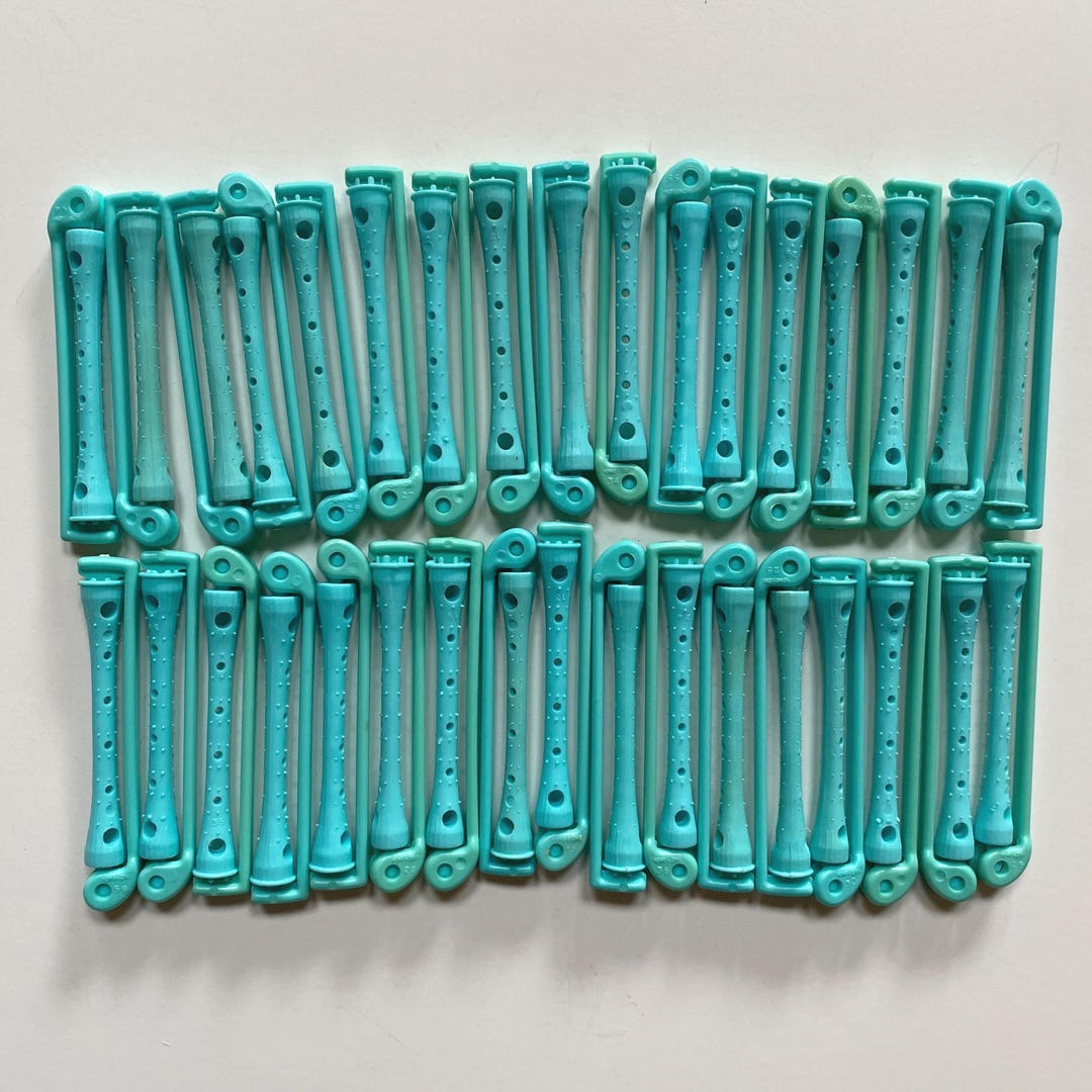 Swing Arm Perm Rods Hair Perming Curlers Aqua Ladies Hair Curling Tool ...