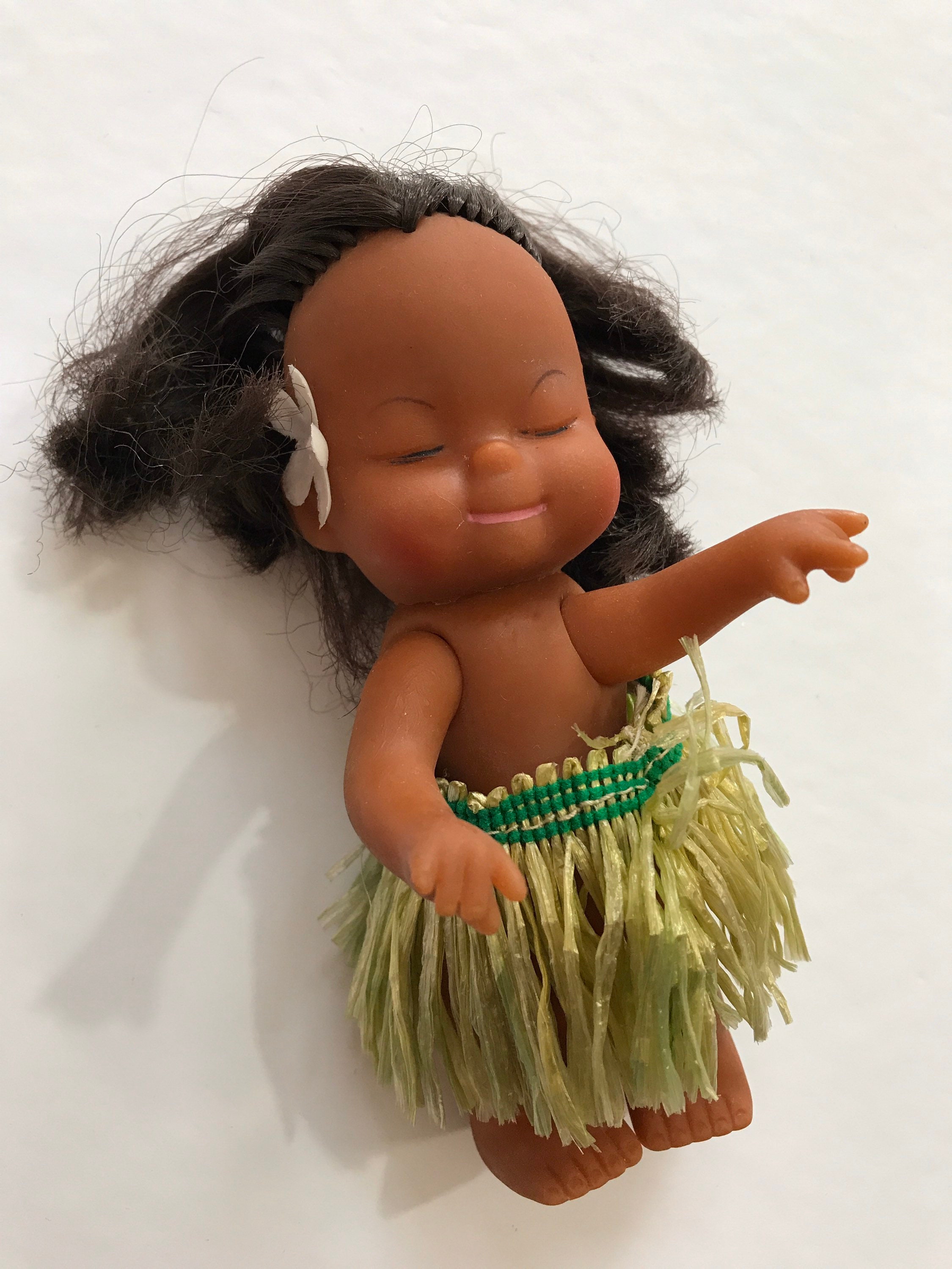 Vintage Hawaiian Hula Girl Doll Rubber Plastic Retro Toy Kids | Etsy