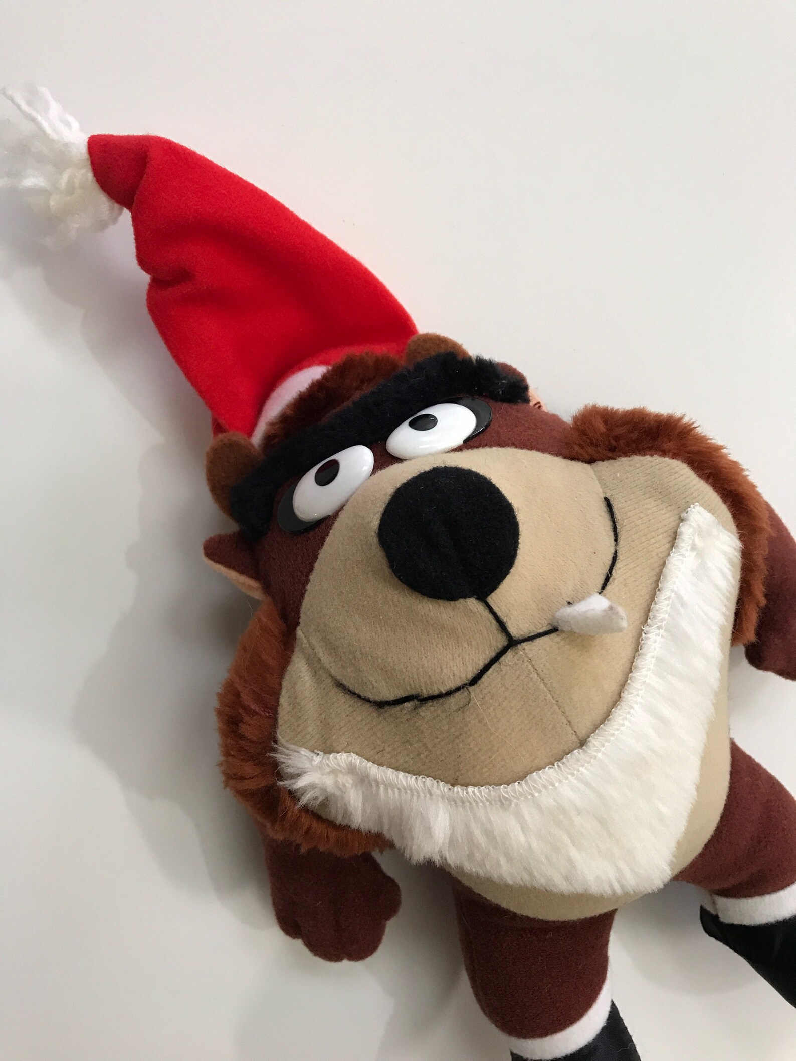 Tasmanian Devil Taz Plush 1992 Looney Tunes Santa Christmas - Etsy