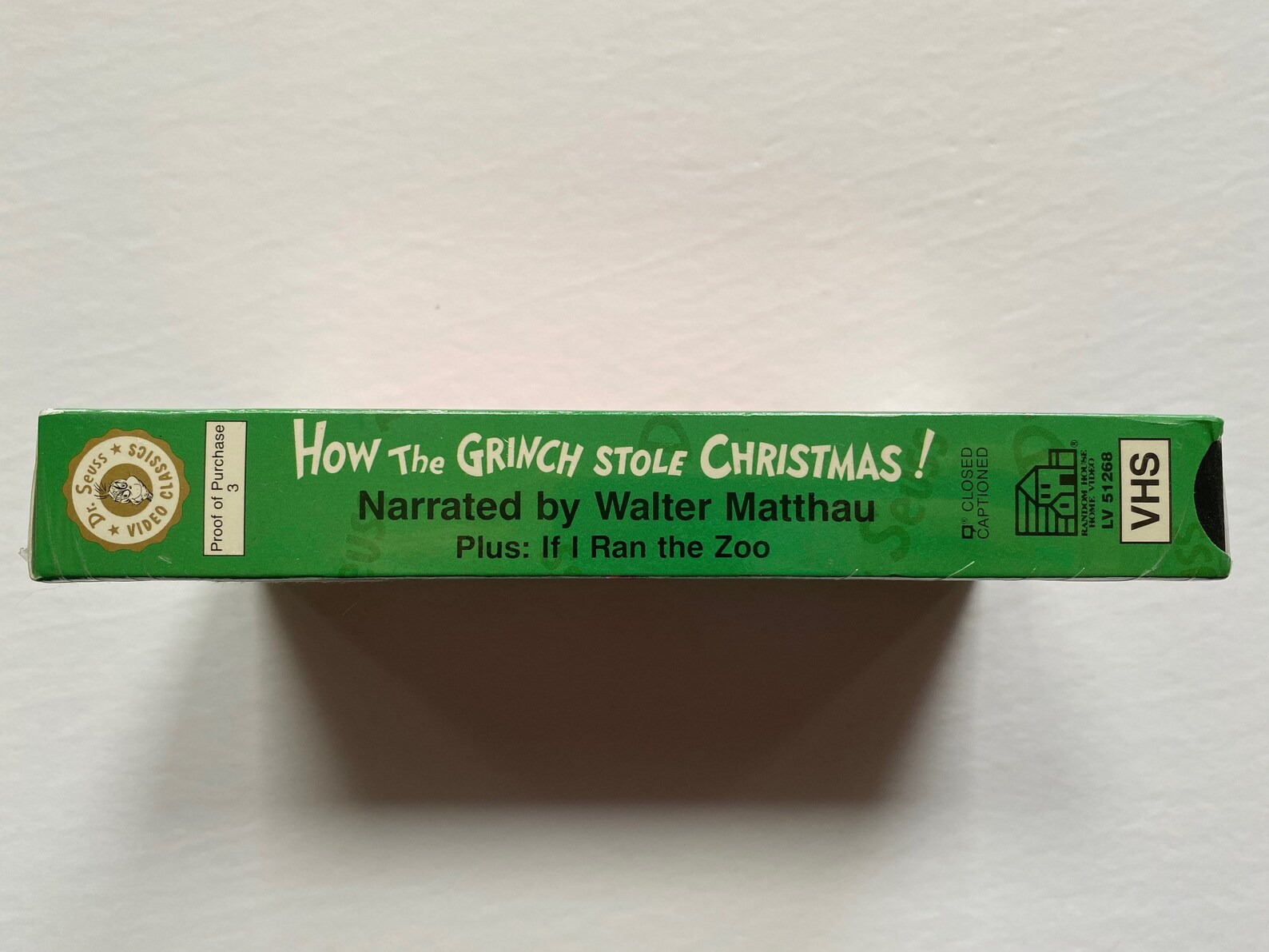 Dr Seuss How the Grinch Stole Christmas VHS Video Kids Factory - Etsy