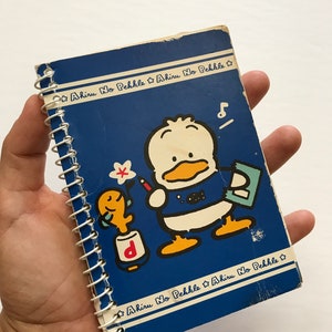 1992 Sanrio Pekkle Duck Notepad Notebook Mini Pocket Size Partially Used 90s Collectible ...