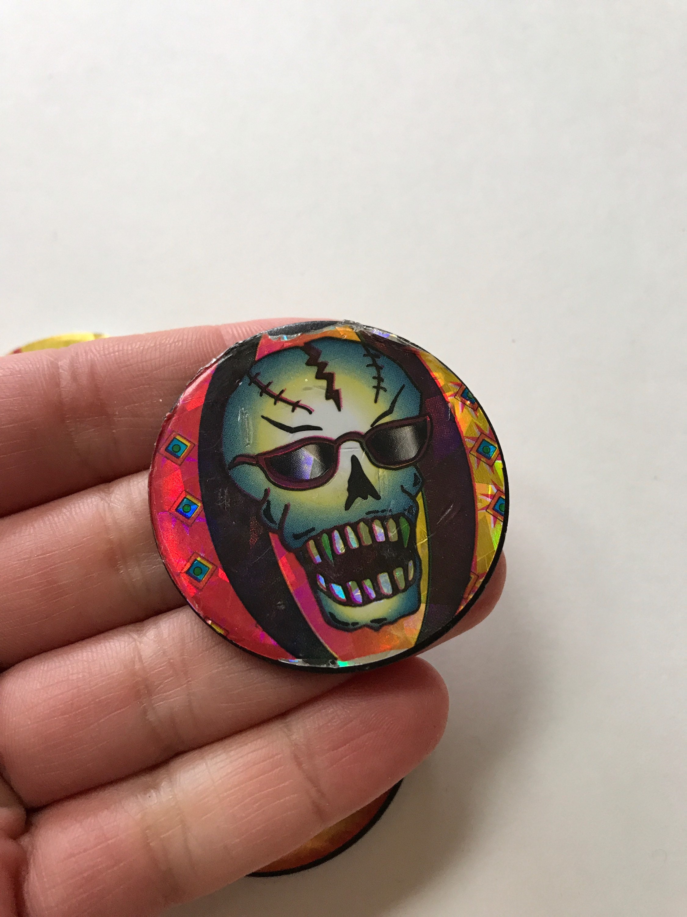 1990s Pog Slammers Heavy Metal Unofficial Skulls Poison Magic | Etsy