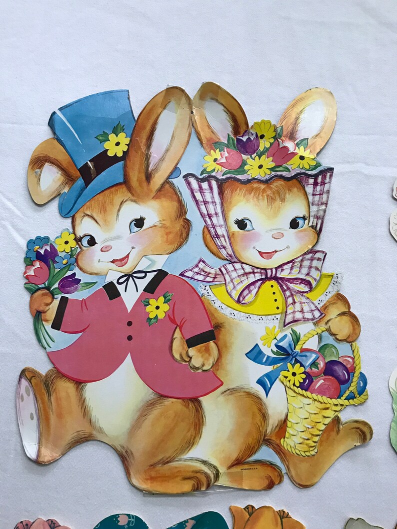 SALE 1980s 90s Easter Die Cut Decorations Lot Paper Wall - Etsy