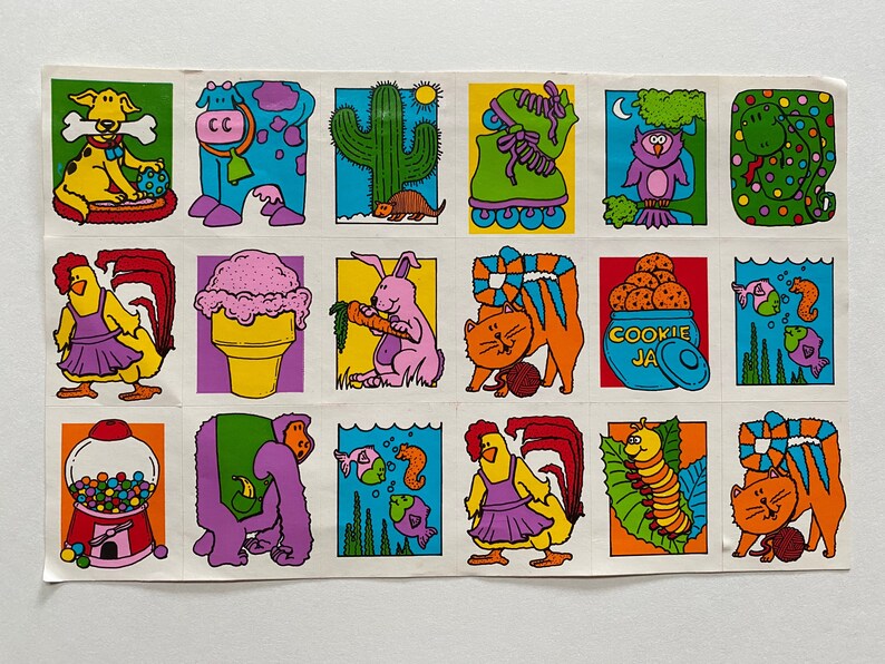 Highlights Sticker Sheet 90s Kids Magazine Premium Rare - Etsy