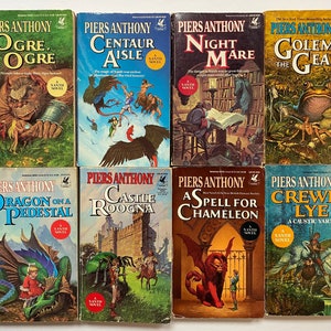 Piers Anthony Chapter Books Lot Adventure Fantasy Novels 80s 90s Del ...