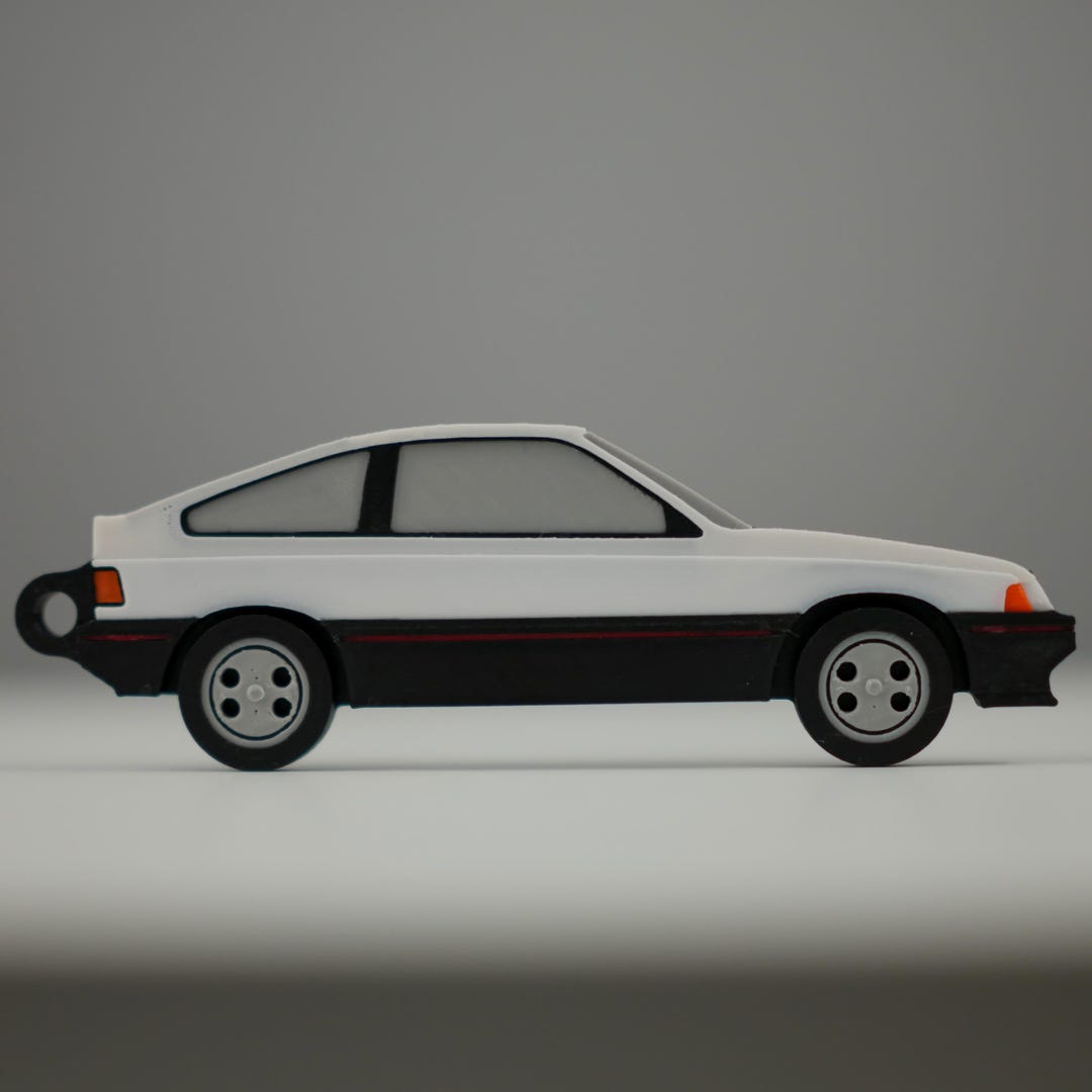 Detailed Honda CRX Black (1984 – 1987) Keychain - Perfect Gift for ...