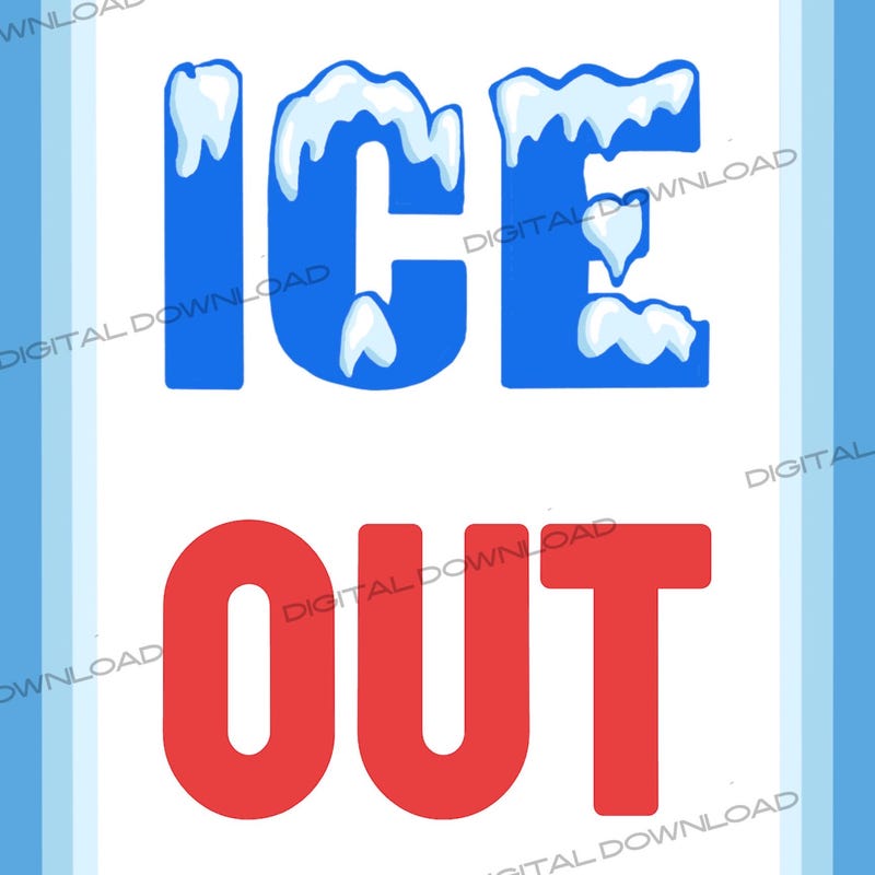 Ice Out Posters - Etsy