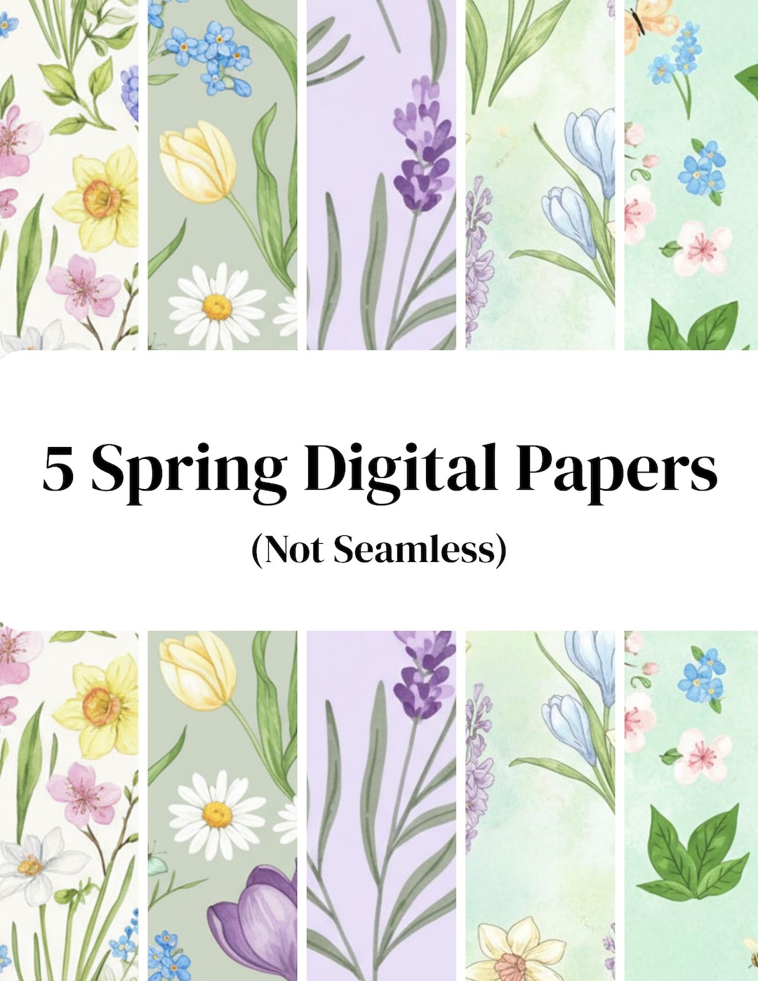 Spring Digital Paper (digital Download) - Etsy