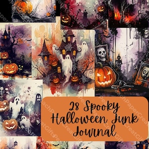 Spooky Vintage Halloween Junk Journal: Printable Ephemera (digital ...