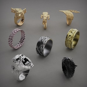 Handcrafted Sterling Silver Bones Ring: Gothic Skeleton Band - Etsy