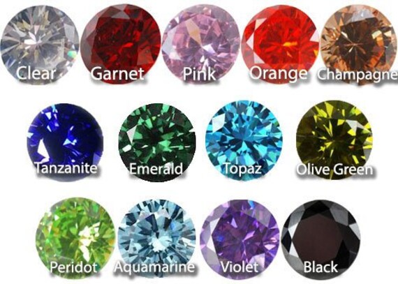 Cubic Zirconia CZ Gemstone loose for Metal Clay PMC and prong | Etsy