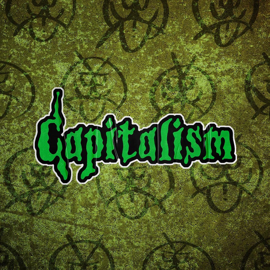 Anti Capitalism Sticker Goosebumps Books Spooky Scary Kids Decal Skate ...