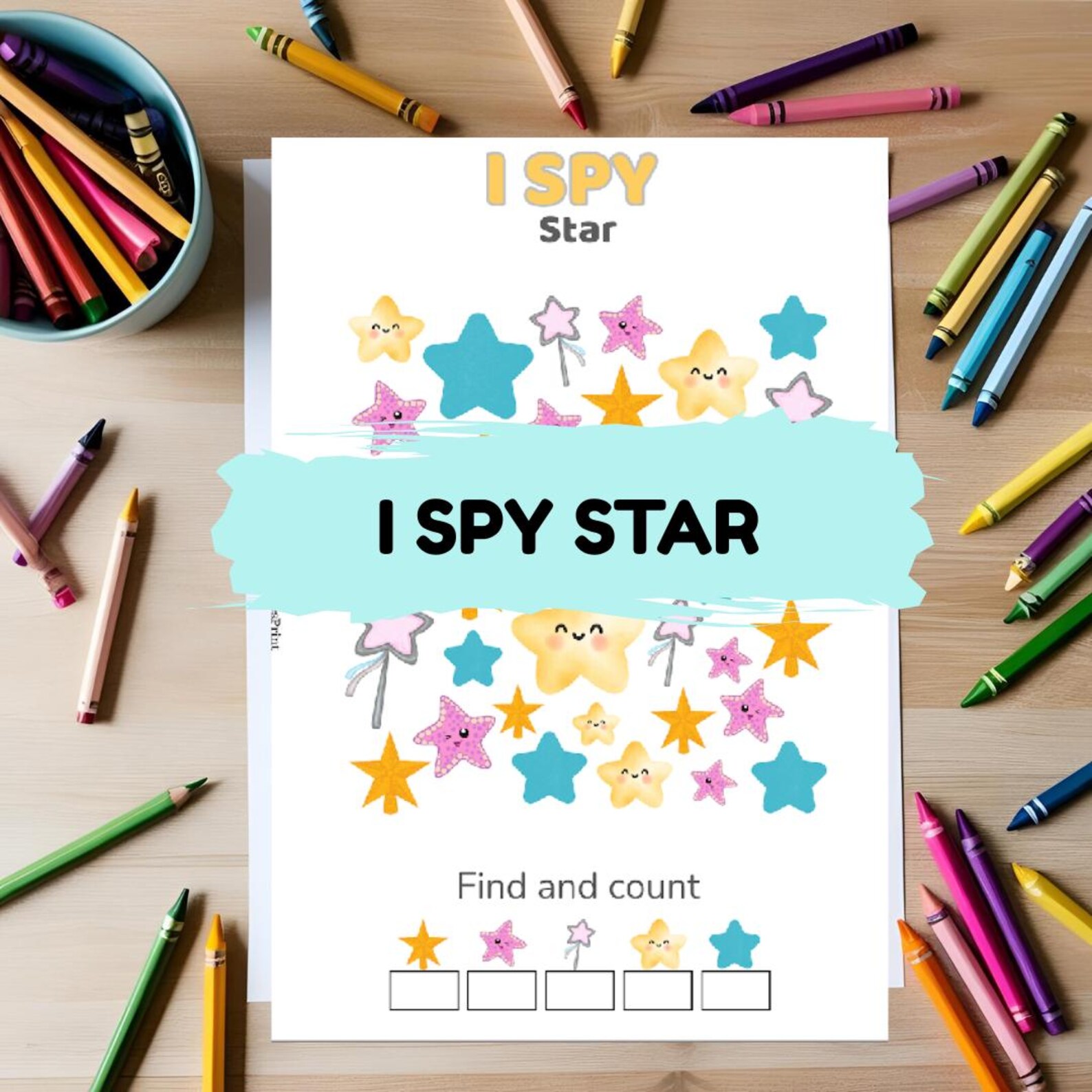 I Spy Shapes Printable for Kids | 4 PDF Worksheets | Preschool Learning ...