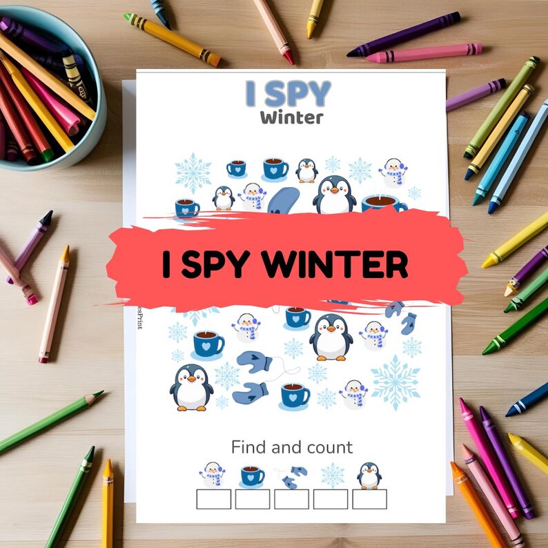 I Spy Seasons Printable for Kids | 4 Fun Worksheets | Spring Summer ...