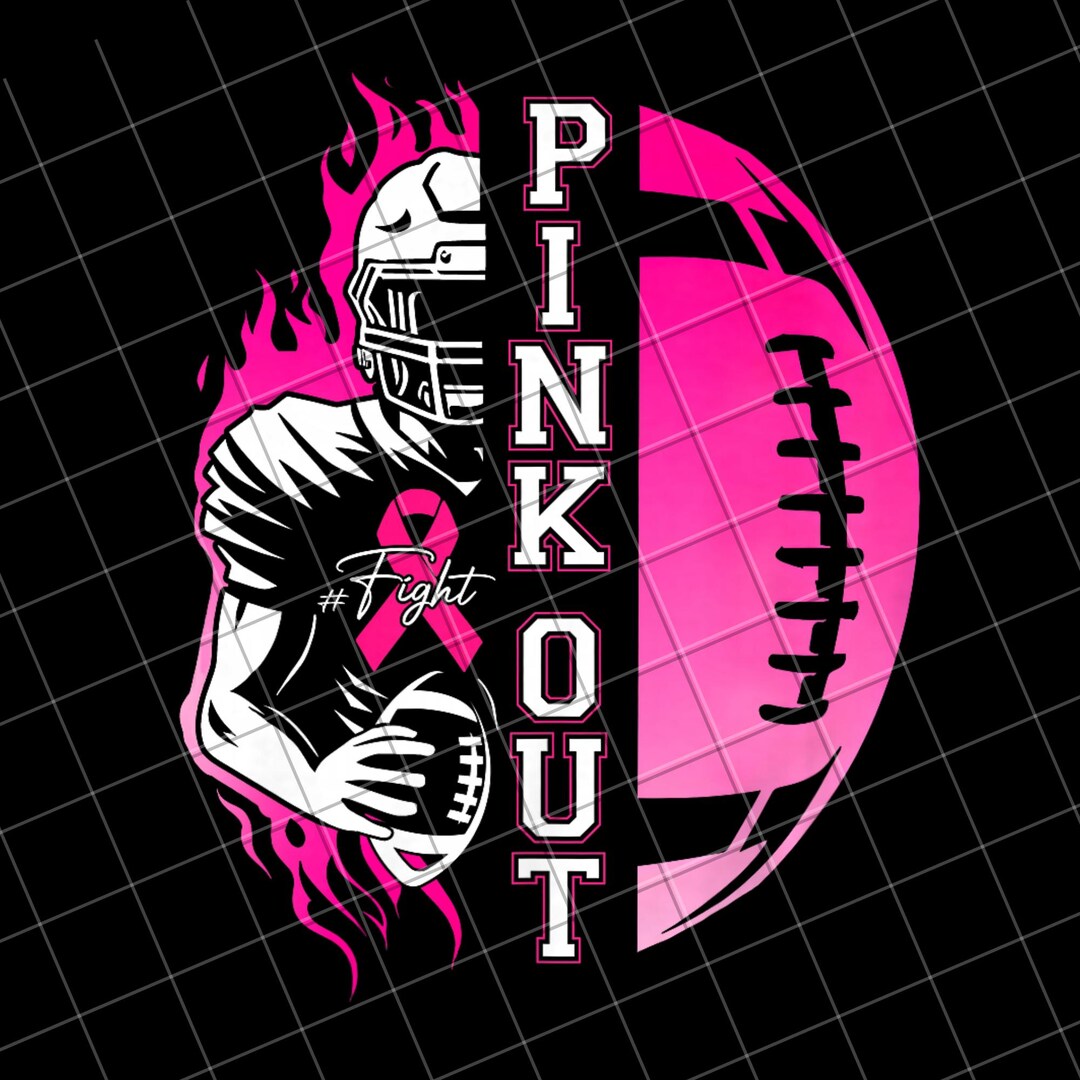 Football Pink Out PNG, Breast Cancer Awareness Clipart, Varsity Sports ...
