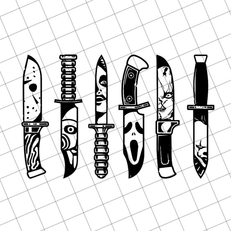 Horror Movie Knife PNG Design | Scary Halloween T-shirt Sublimation ...