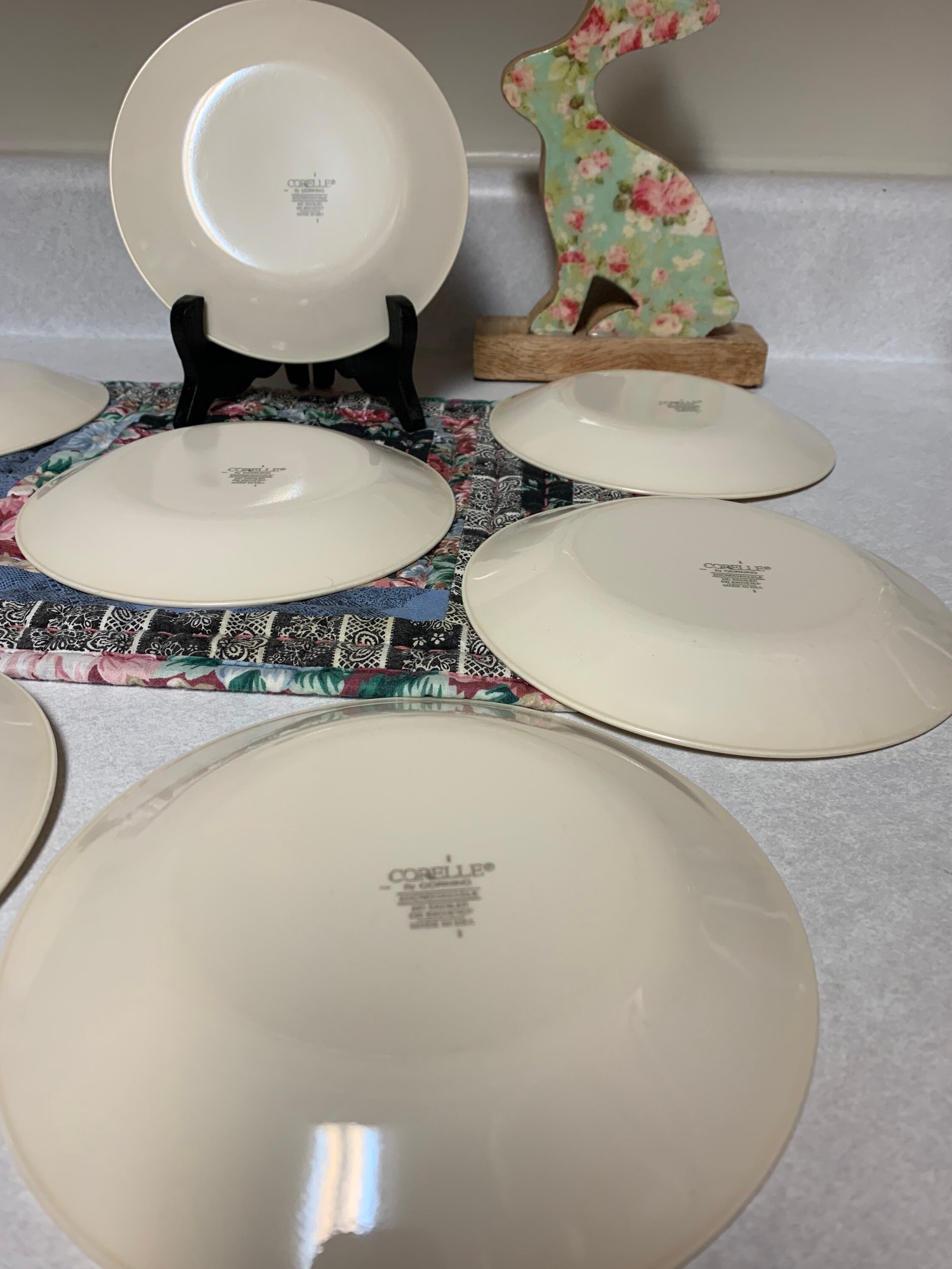 Vintage Corelle English Breakfast 8 Piece Set of Dessert | Etsy