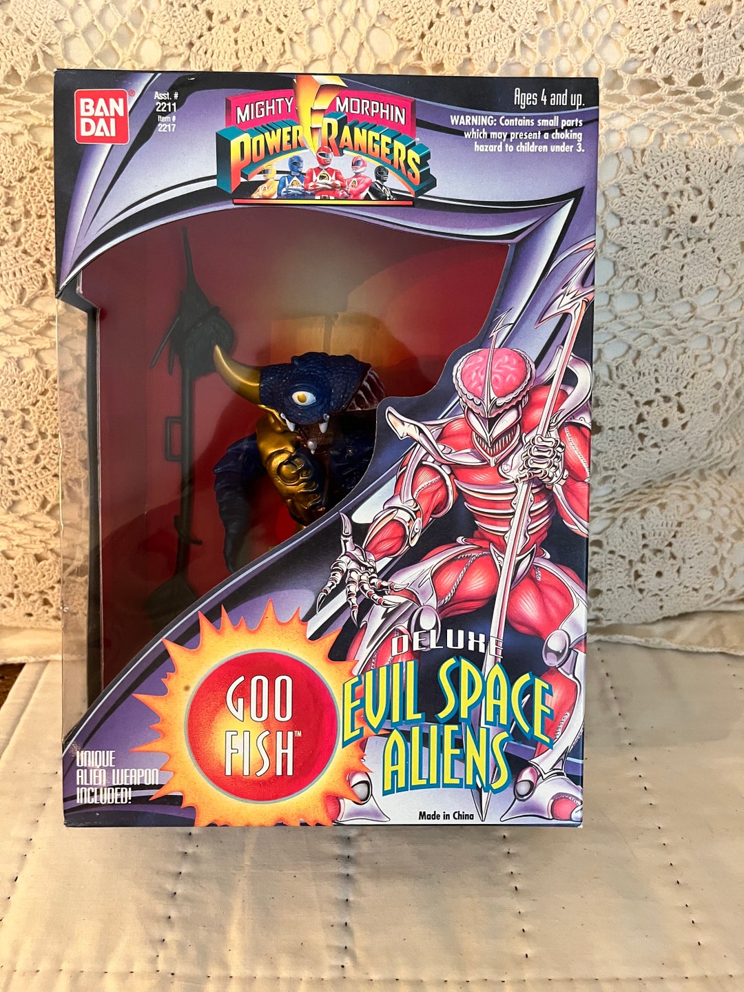 Vintage Ban Dai Power Ranger Goo Fish Mighty Morphin Power Ranger ...