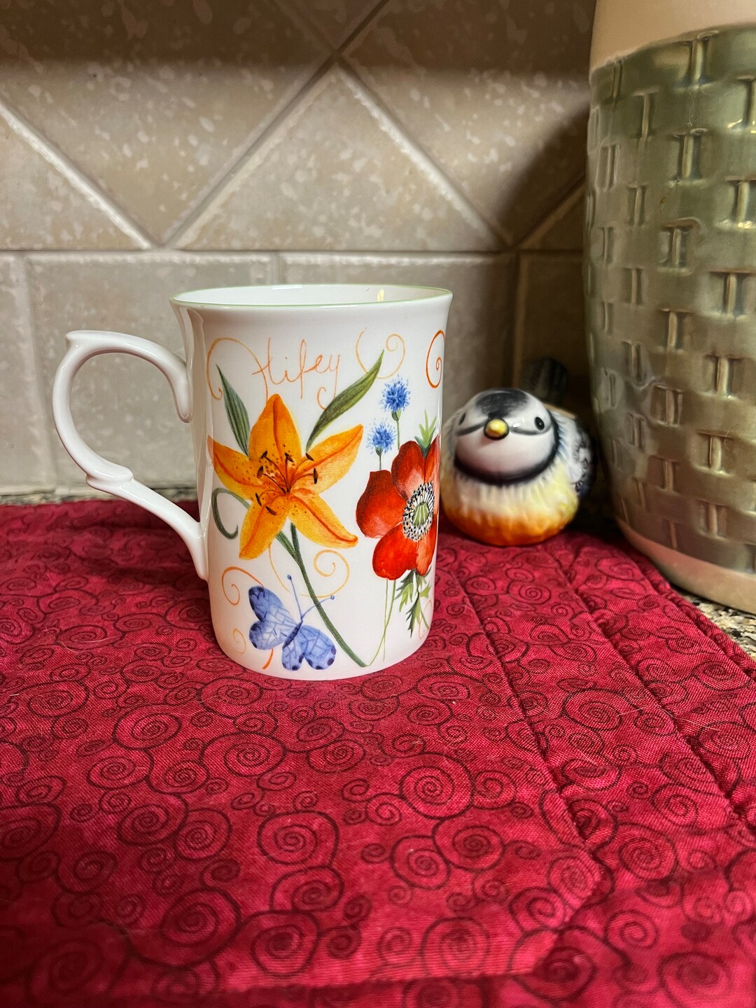 English Mug English Gardening Mug Rose of England Fine English Bone ...