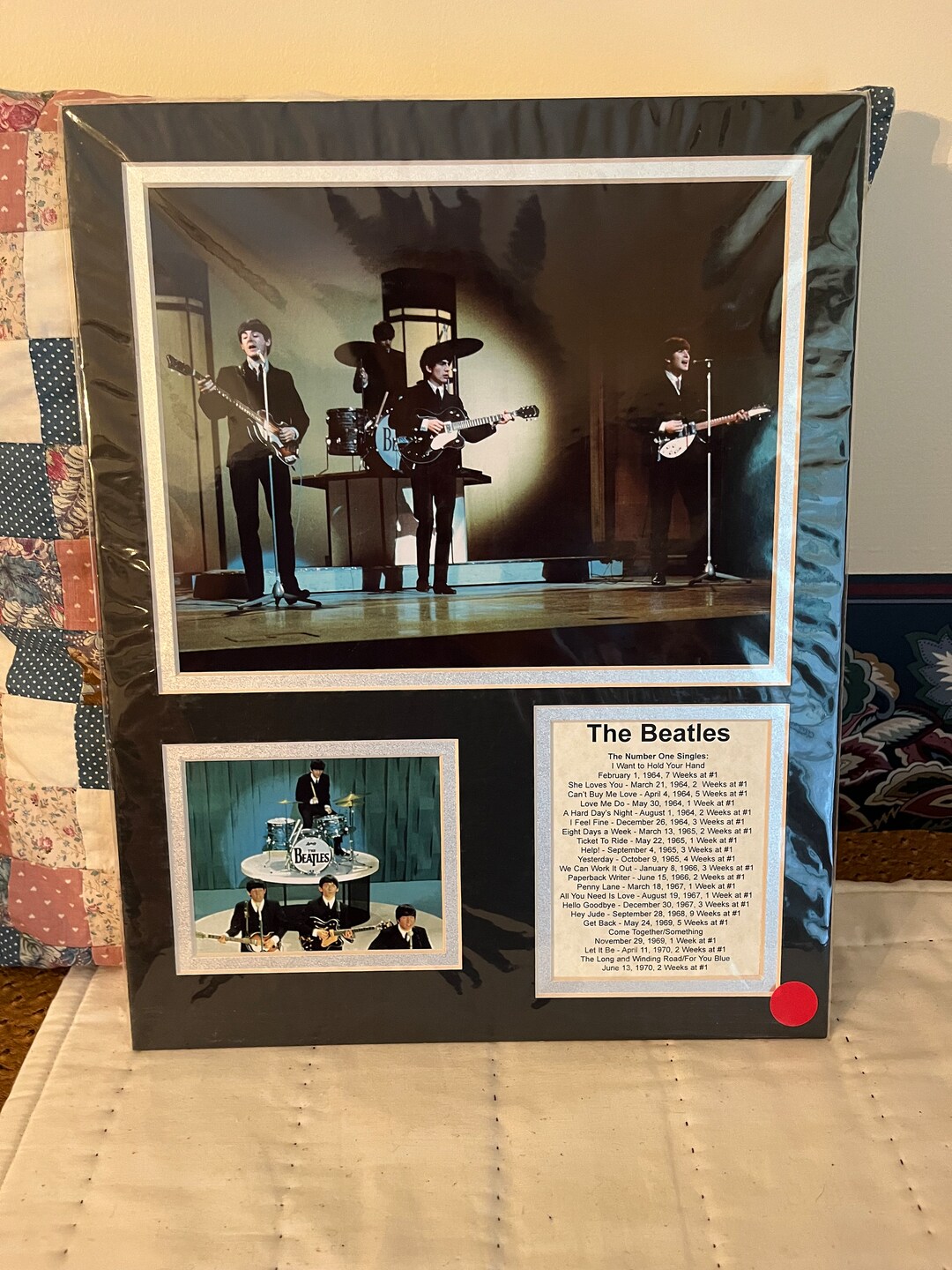 Vintage Beatles Artwork Print Beatles Band Pictures Beatles Hit List ...