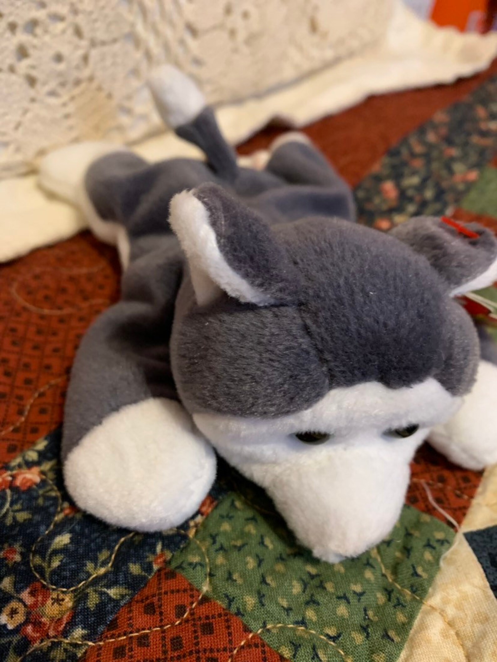 Vintage TY Beanie Baby Nanook Husky Dog Plush Beanie Toy - Etsy