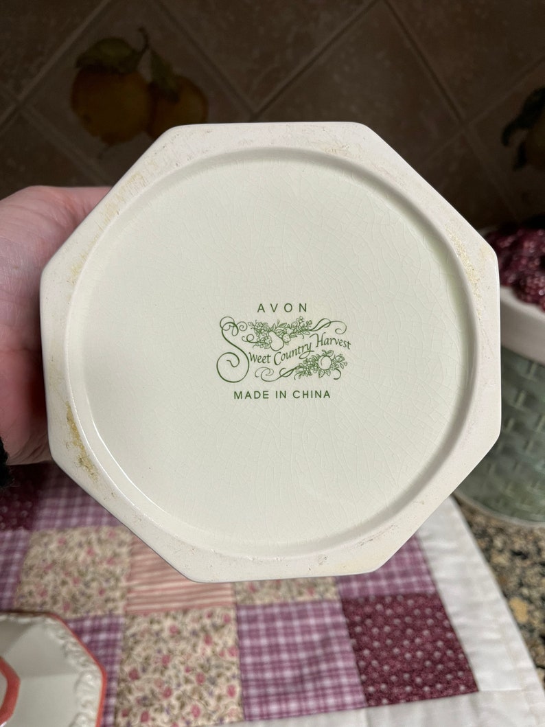 Vintage Avon Sweet Country Harvest Small Canister Kitchen - Etsy