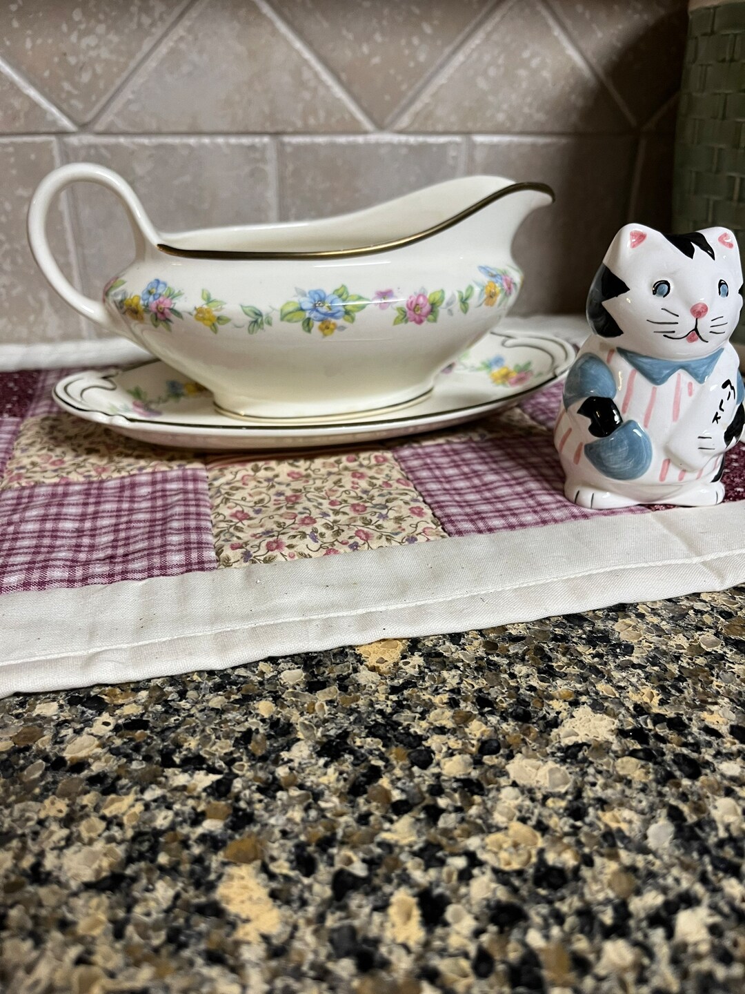 Vintage Canonsburg Pottery Gravy Boat: Keystone Floral Pattern - Etsy