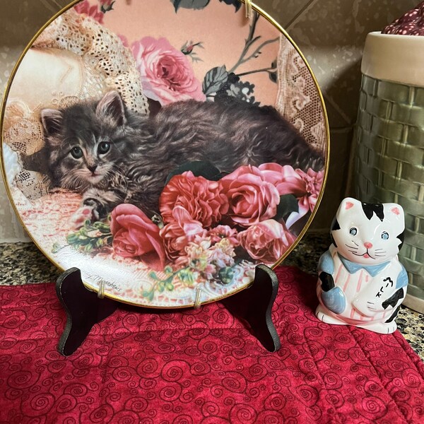 Cat Decorative Plate - Etsy