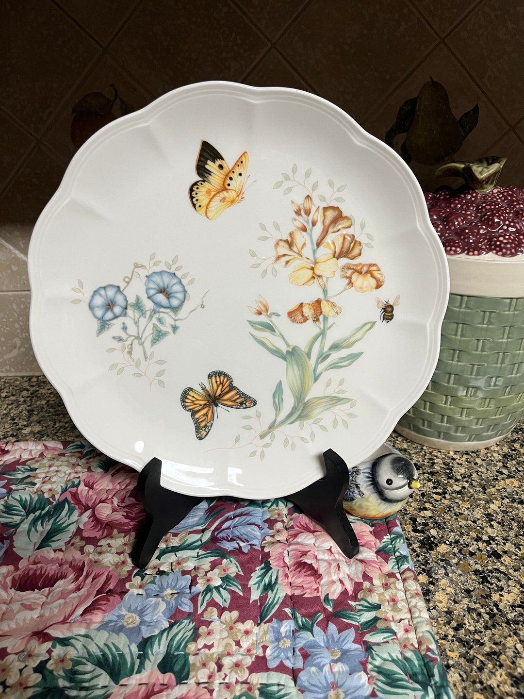 Butterfly Meadow Lenox Monarch Butterfly Dinner Plate Made in the USA ...