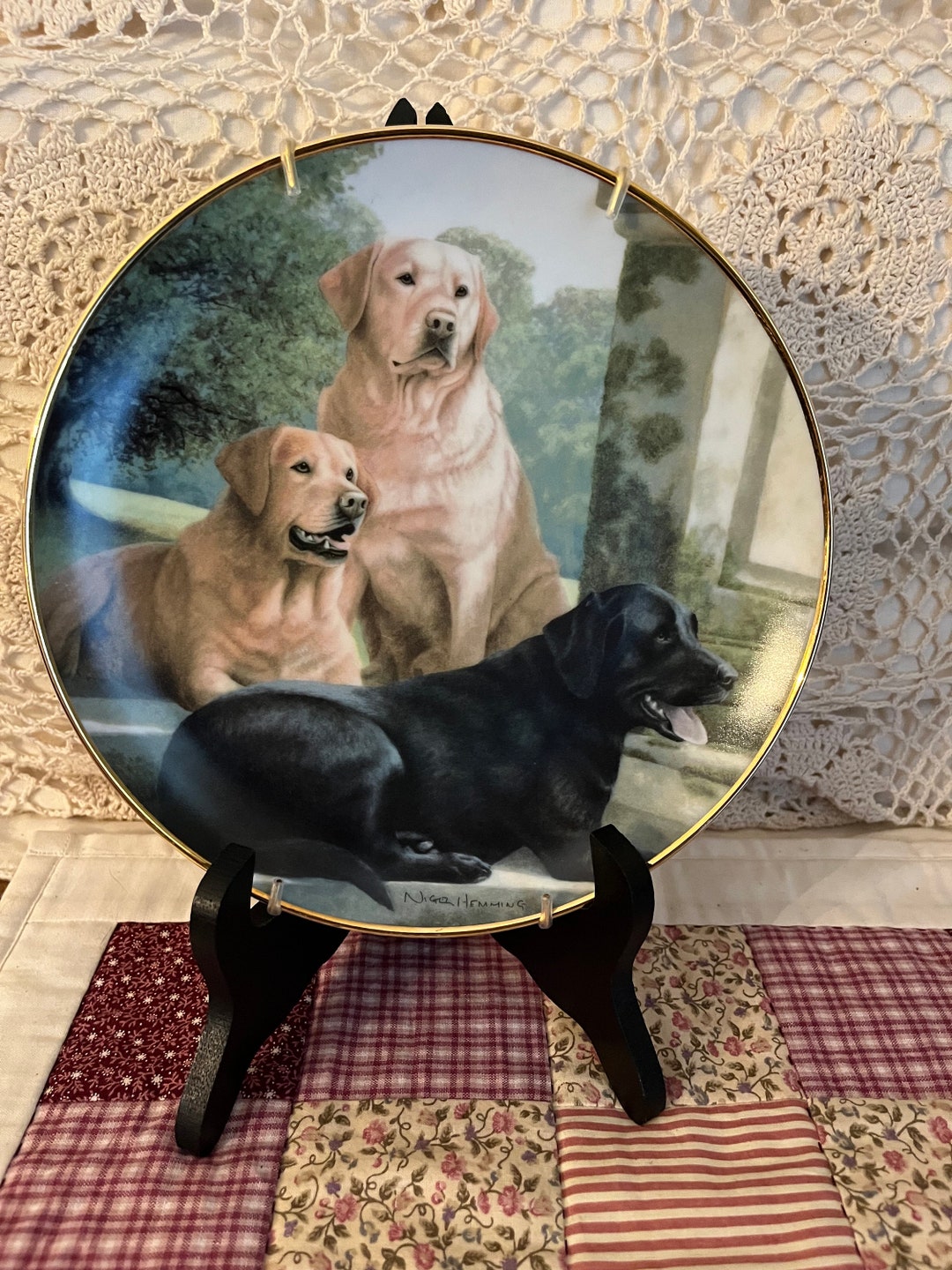 Vintage Franklin Mint Canine Companions Dog Plate: Home Decor - Etsy