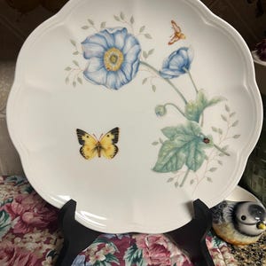Butterfly Meadow Lenox Monarch Butterfly Luncheon Plate Made in the USA ...
