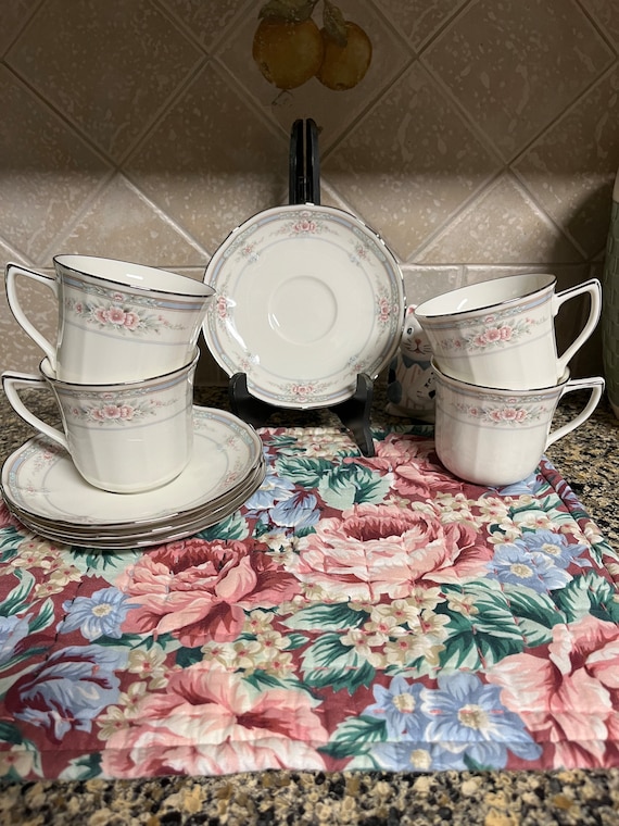 Vintage Noritake Rothschild Tea Cup Set 8 Pieces Tea Party - Etsy