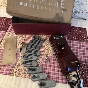 Vintage Kenmore Buttonhole Attachment Set With Templates - Etsy
