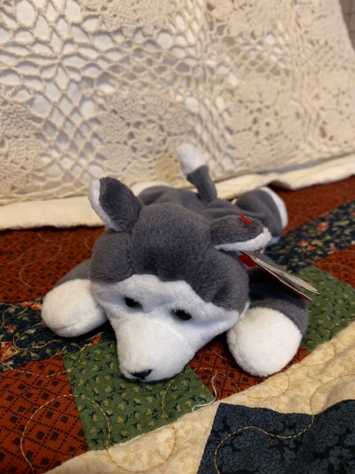 Vintage TY Beanie Baby Nanook Husky Dog Plush Beanie Toy - Etsy