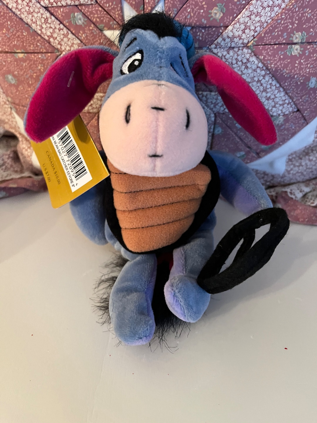 Vintage Disney Eeyore Mini Bean Catcher Eeyore Plush Toy Birthday Gift ...