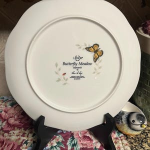 Butterfly Meadow Lenox Monarch Butterfly Luncheon Plate Made in the USA ...
