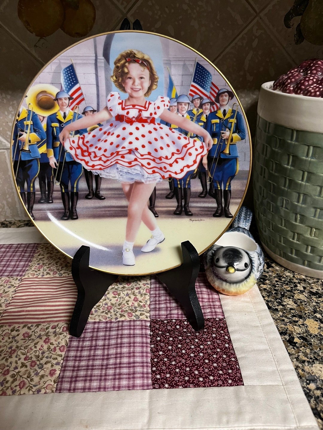 Vintage Danbury Mint Shirley Temple Plate Stand up and Cheer Shirley ...