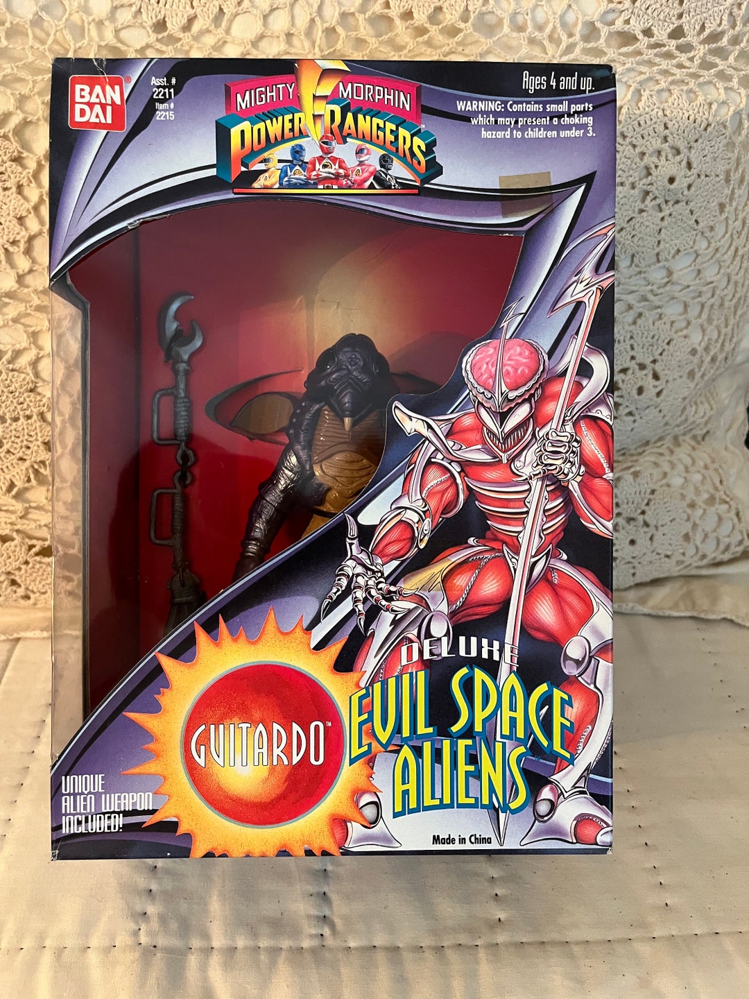 Vintage Ban Dai Power Ranger Guitardo Mighty Morphin Power Ranger ...