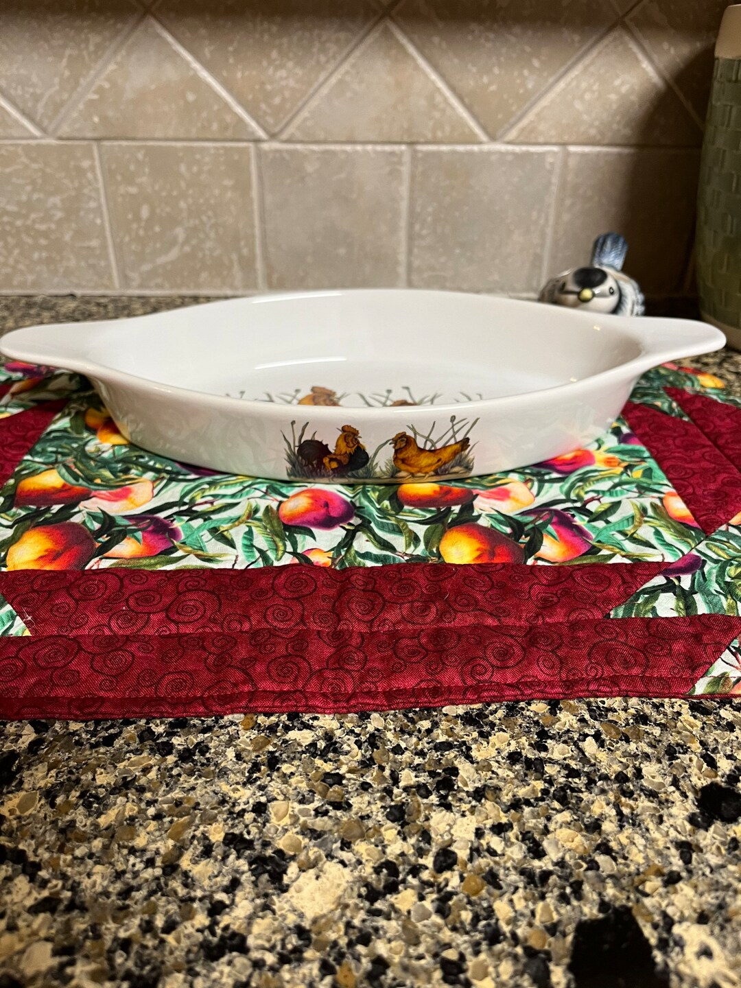 Vintage Kent Pottery Rooster Baking Dish Farmhouse Decor Farmhouse ...