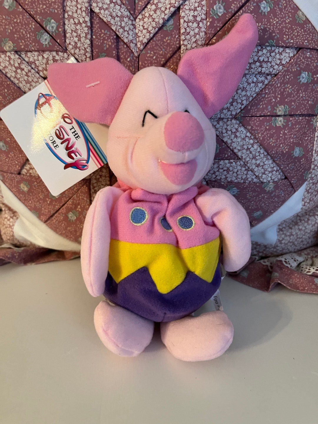 Vintage Disney Plush Piglet Easter Piglet Plush Mini Bean Piglet ...