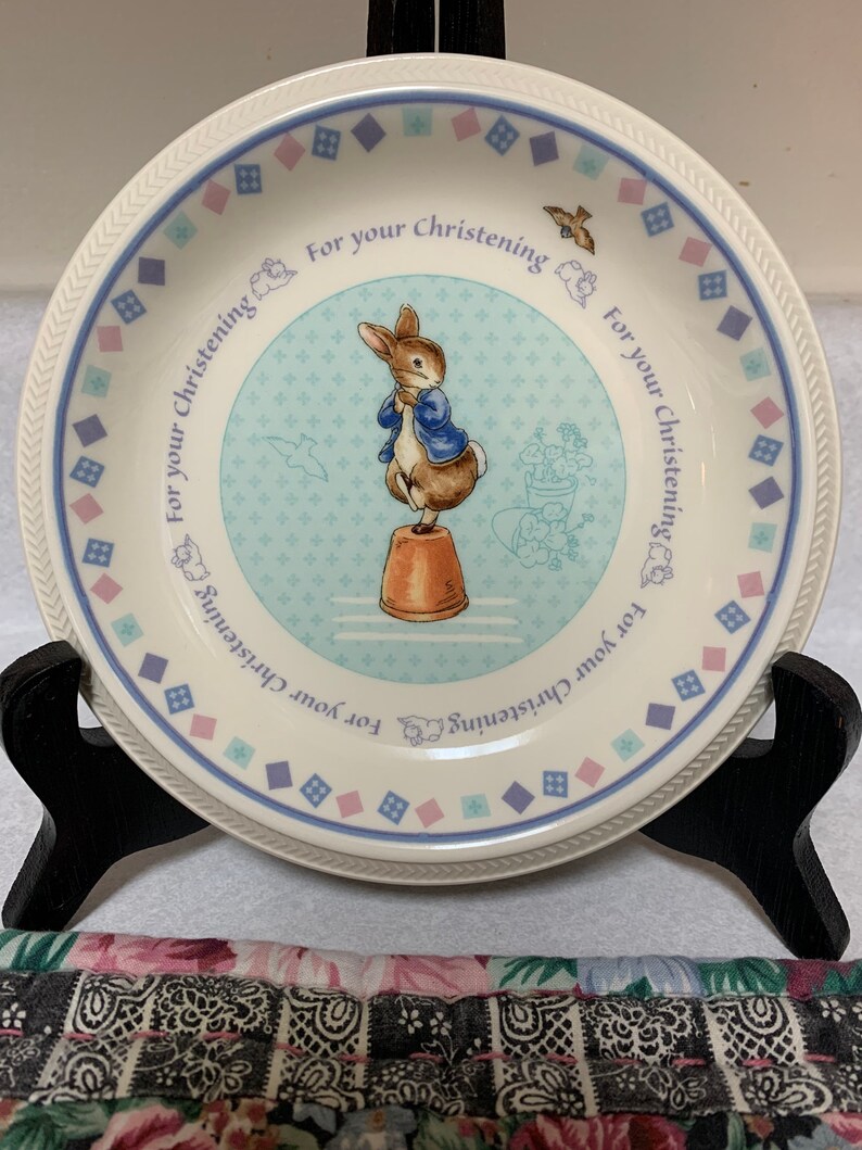 Vintage Wedgwood Peter Rabbit Christening Plate Baby Plate - Etsy