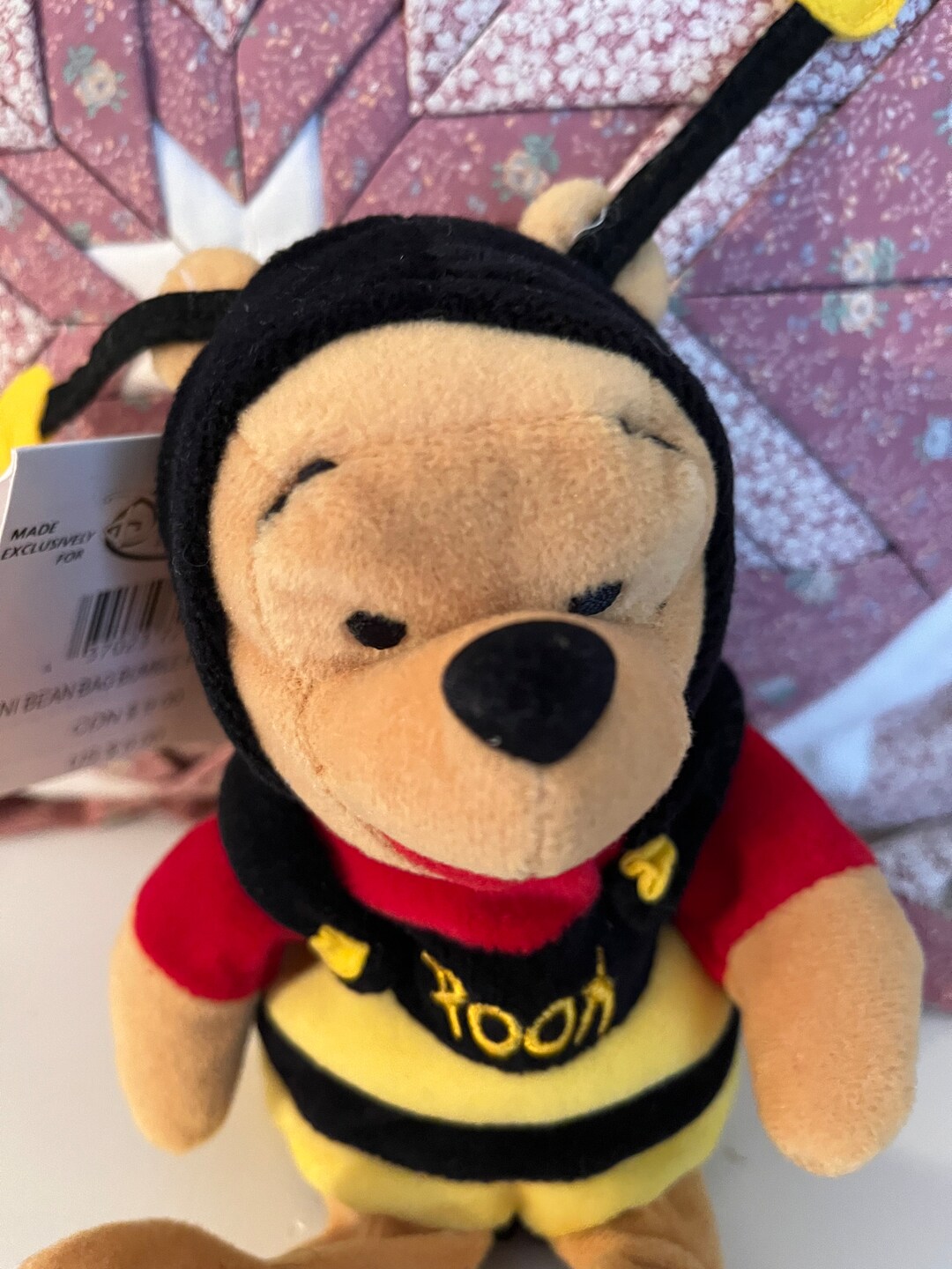 Vintage Disney Bumblebee Pooh Bean Bag Winnie the Pooh Plush Birthday ...