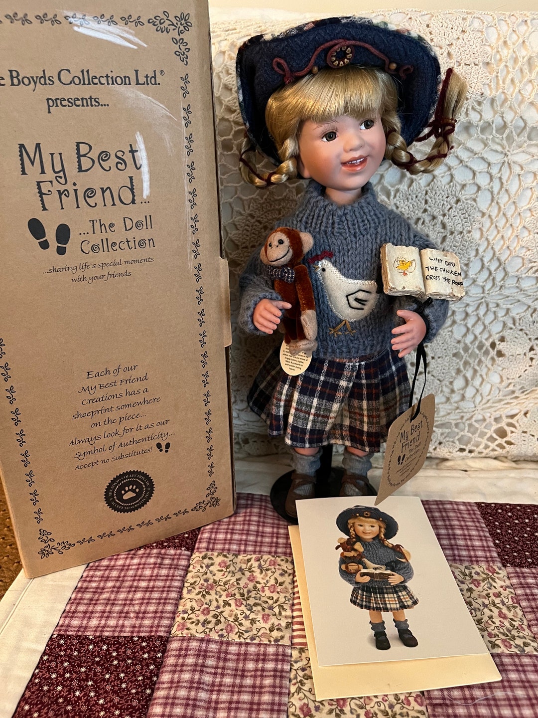 Vintage Boyds Bear Doll My Best Friend Shannon Collectible Doll ...