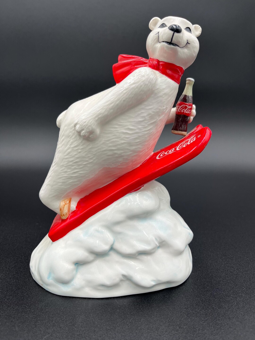 Coca Cola Bank Coca Cola Polar Bear Bank Skiing Piggy Bank Polar Bear ...