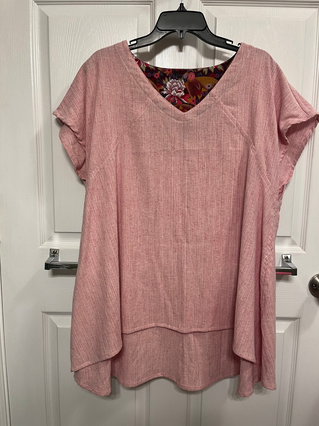 Ladies Red Tunic Top Fit N Flare Pullover Top Ladies Size Extra Large ...