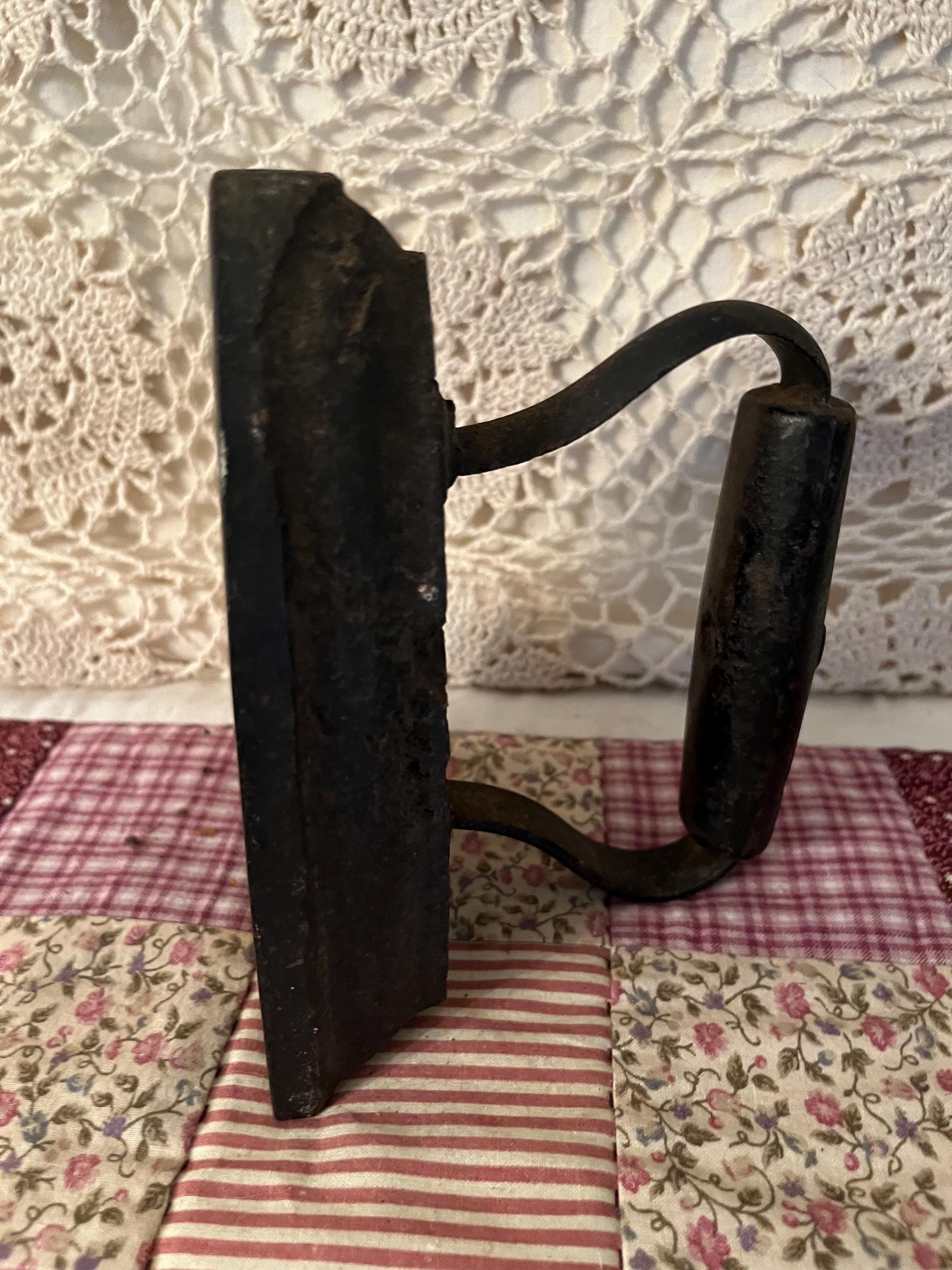 Vintage Number 6 Cast Iron Iron: Stove Top Sewing Supply, Door Stop - Etsy