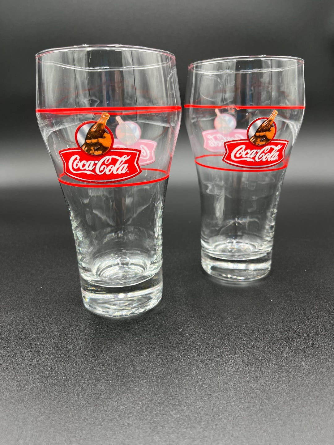 Coca Cola Glass Set 2 Piece Set Enjoy Coca Cola Coke Bottle Glass Set ...