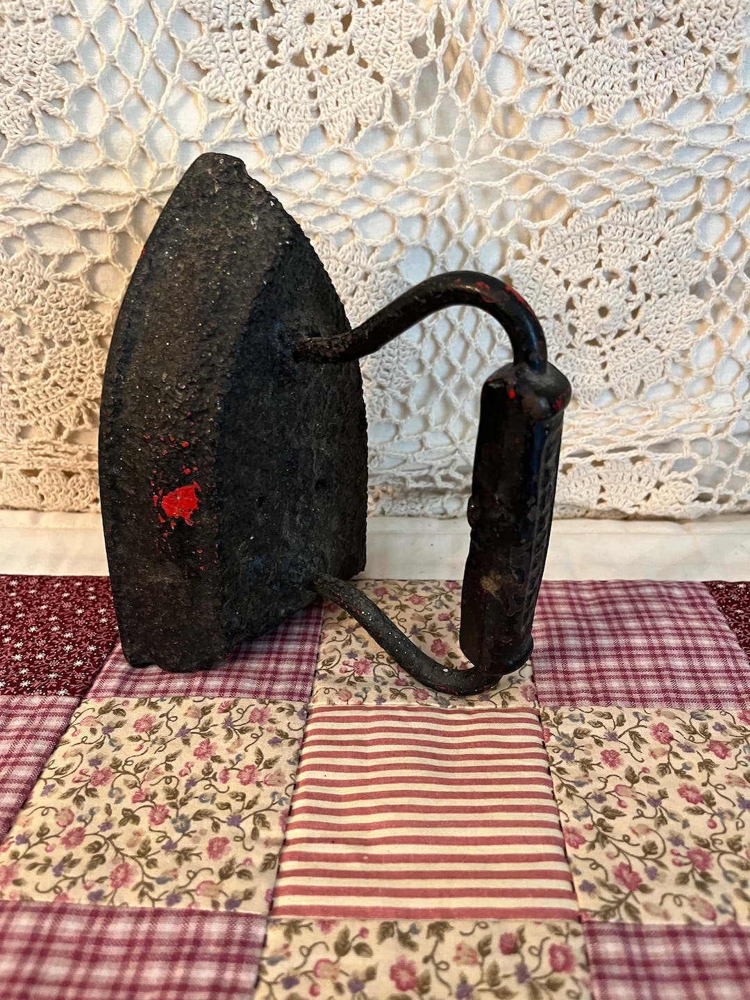 Vintage Cast Iron Clothing Iron Nashville Iron Vintage Stove Top Iron ...