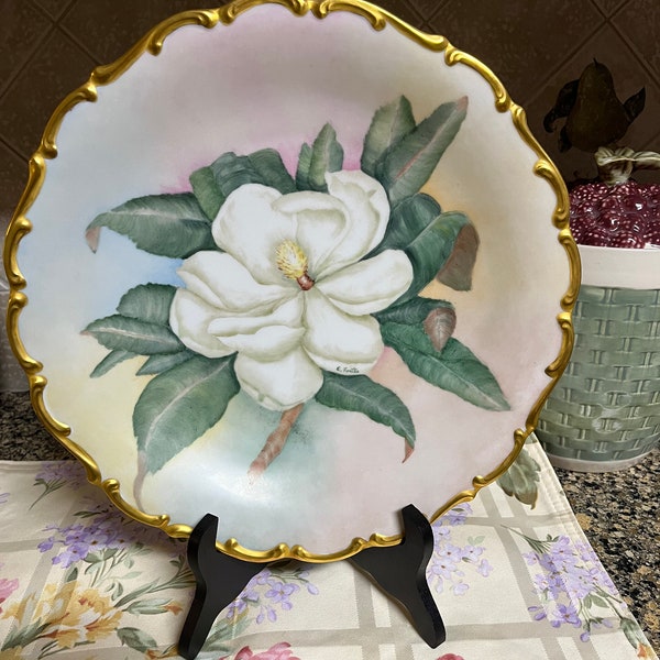 Magnolia Plate - Etsy